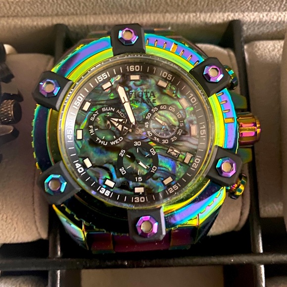 Invicta | Accessories | 63mm Iridescent W Abalone Dial Invicta Reserve ...